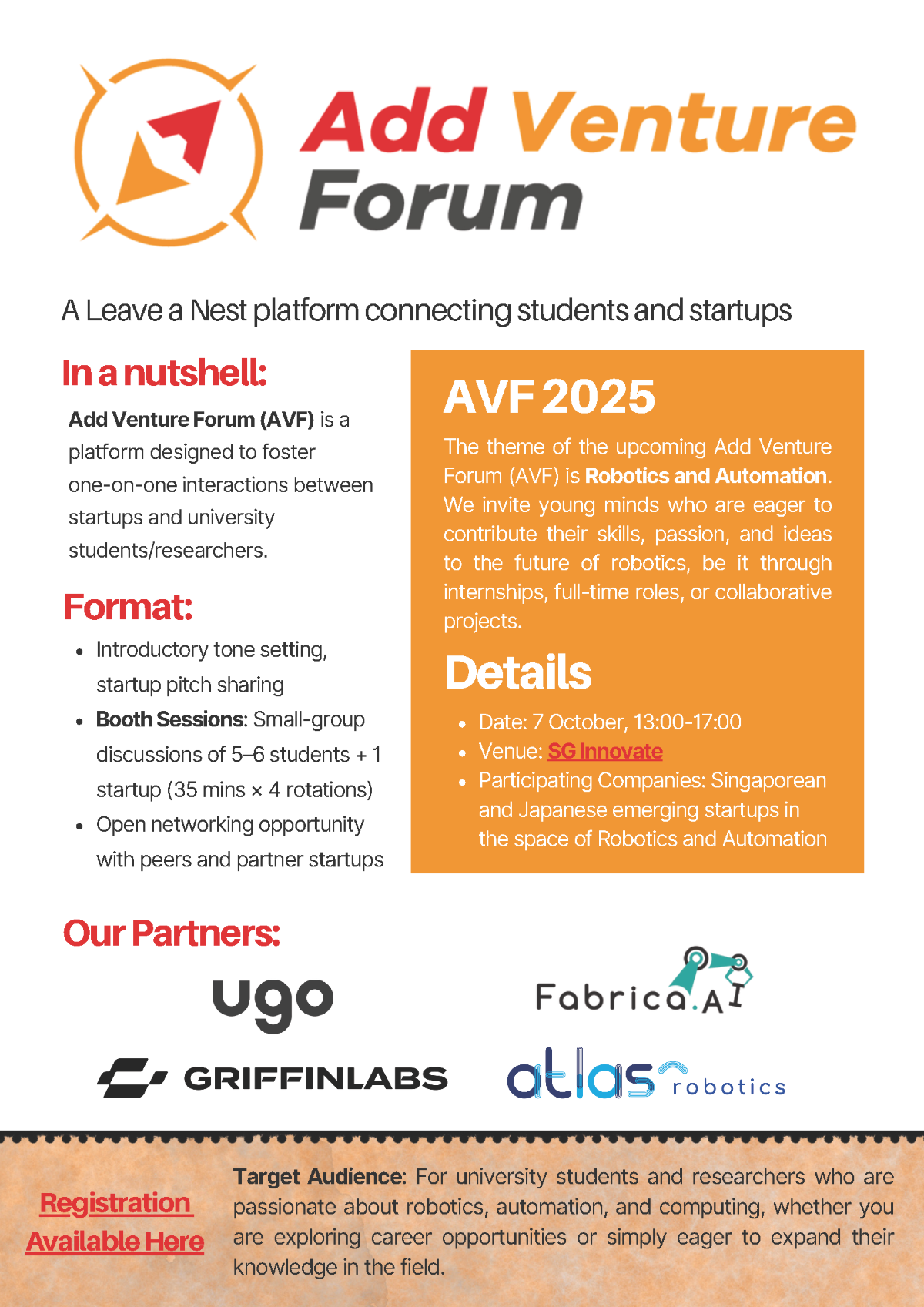Add Venture Forum - NUS Centre for Future-ready Graduates