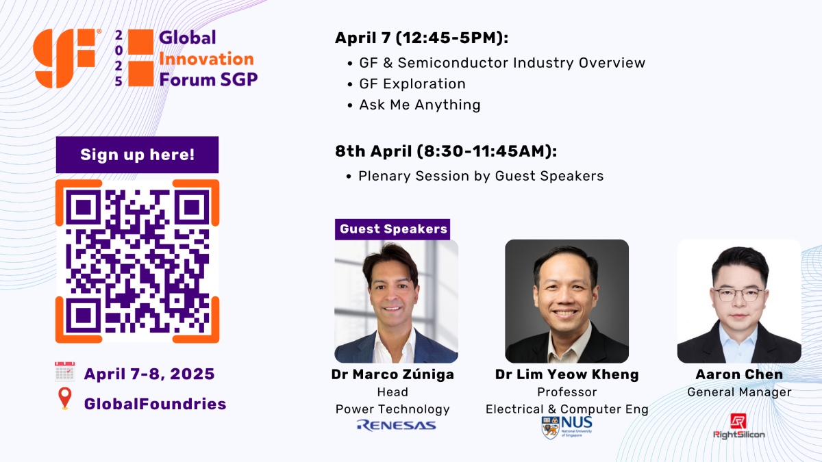2025 GlobalFoundries Global Innovation Forum - NUS Centre for Future ...