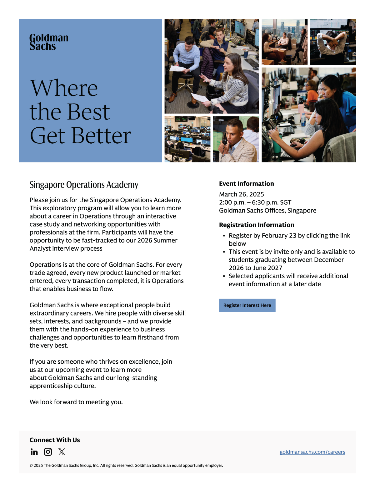 2025 Singapore Operations Academy - NUS Centre for Future-ready Graduates