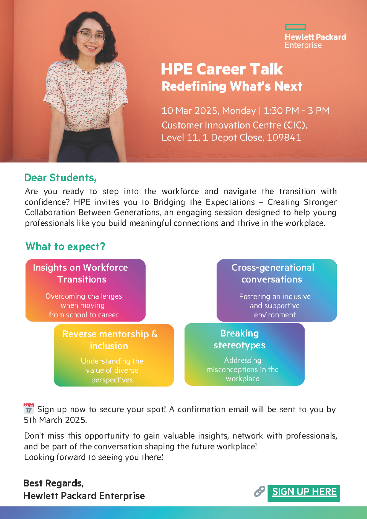 HPE Career Talk - NUS Centre for Future-ready Graduates