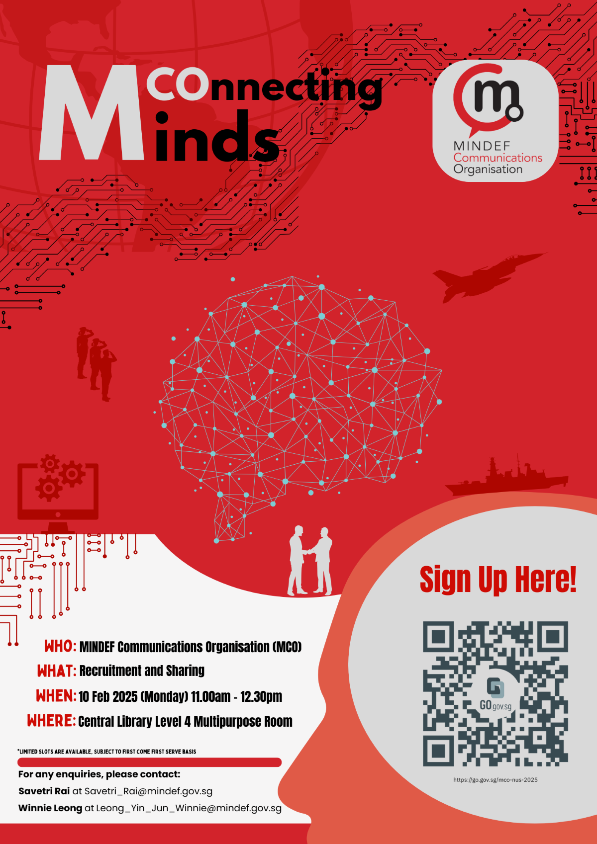 MINDEF Communications Organisation (MCO) Recruitment Talk - NUS Centre ...