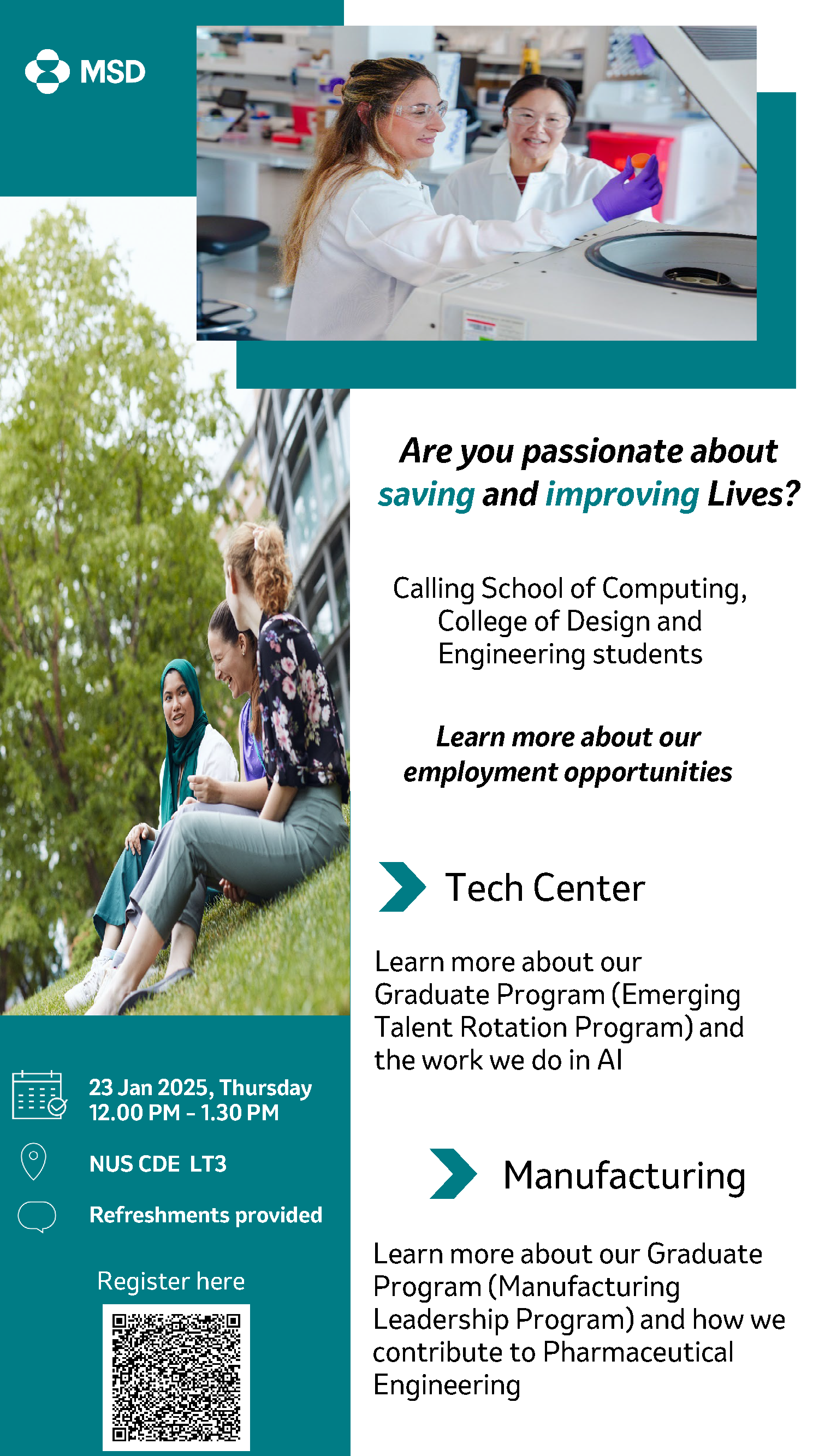 MSD Career Talk on Manufacturing & Technology - NUS Centre for Future ...