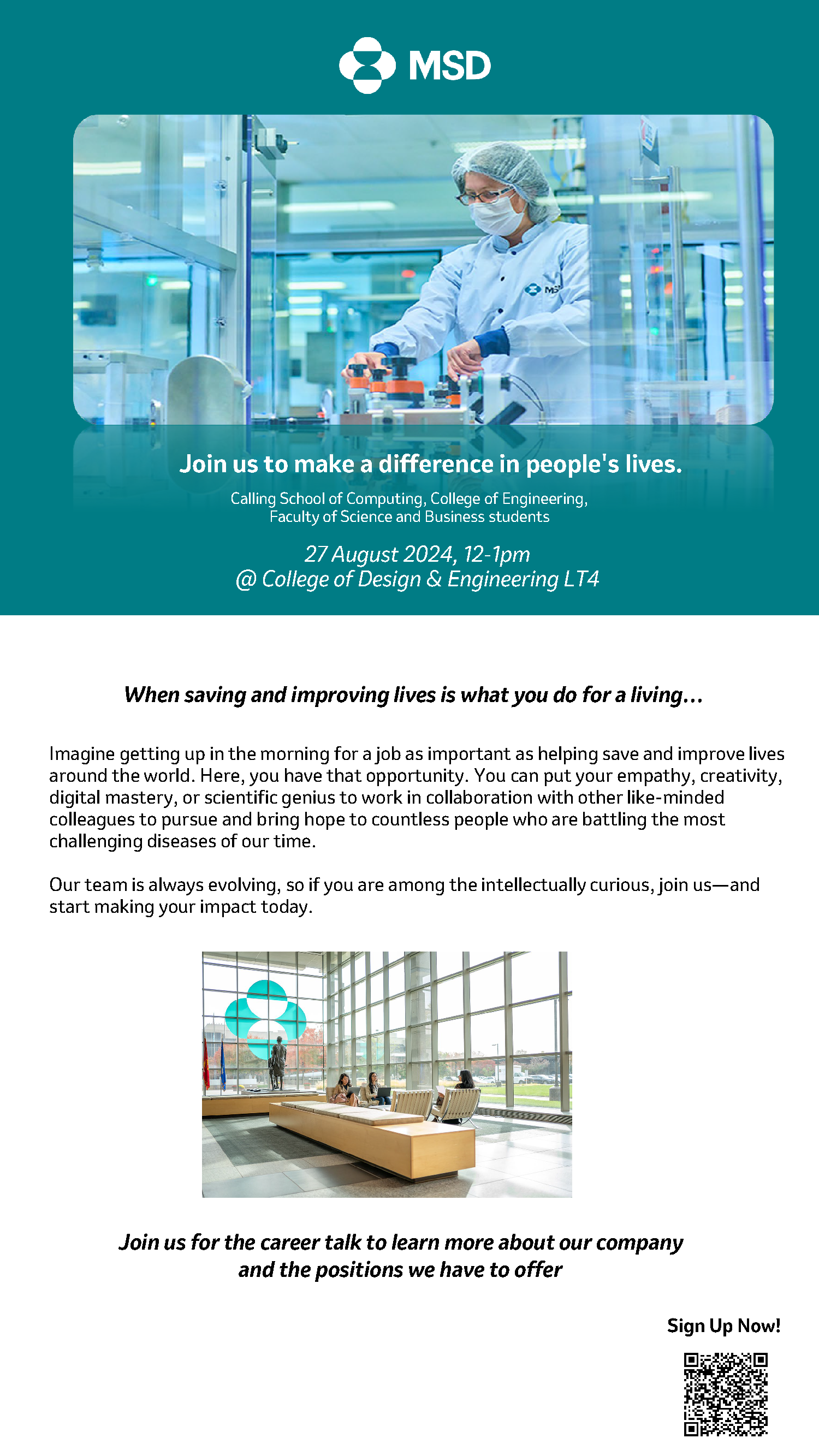 MSD Career Talk - NUS Centre for Future-ready Graduates