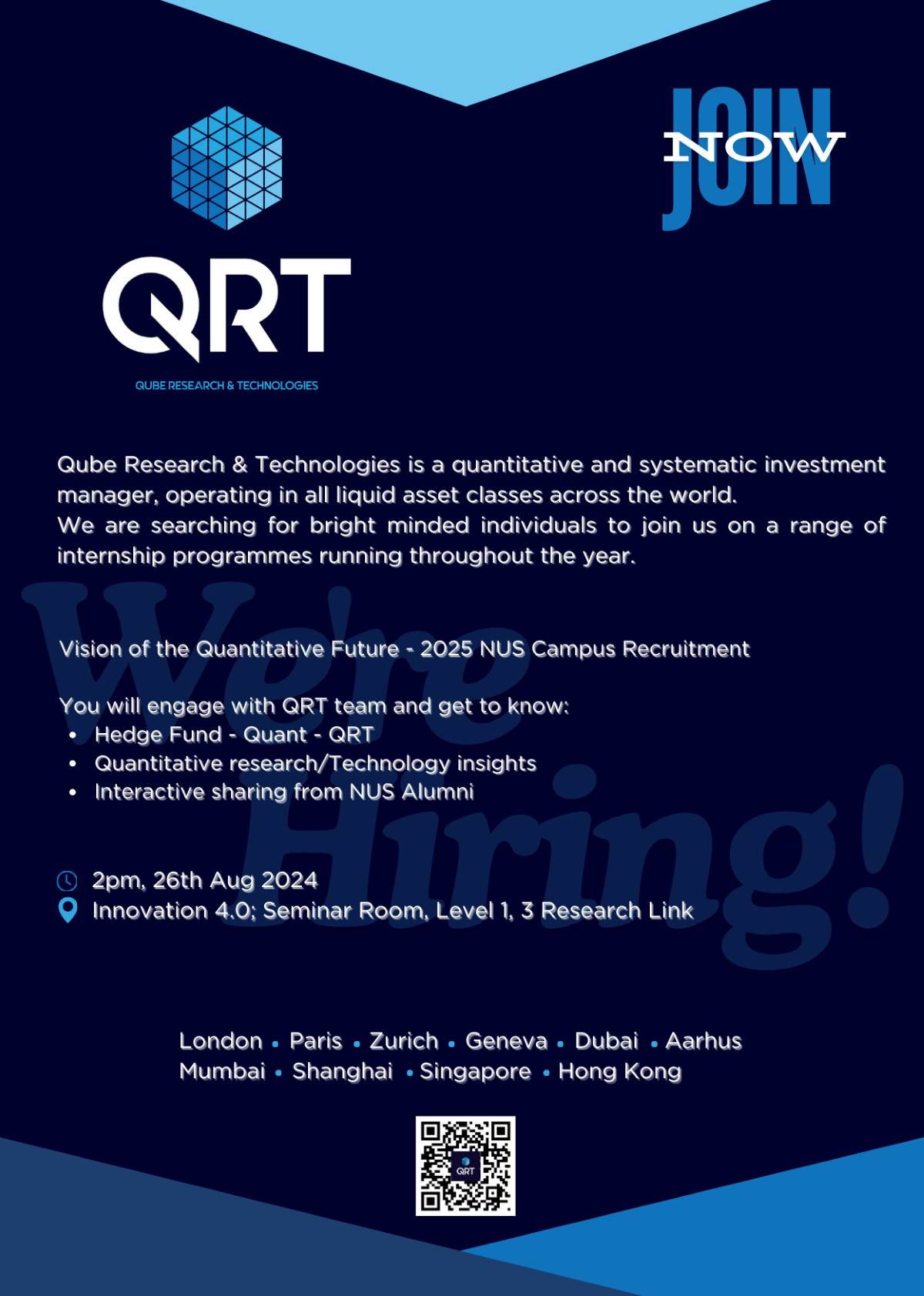 Vision of the Quantitative Future - 2025 NUS Campus Recruitment - NUS Centre for Future-ready ...