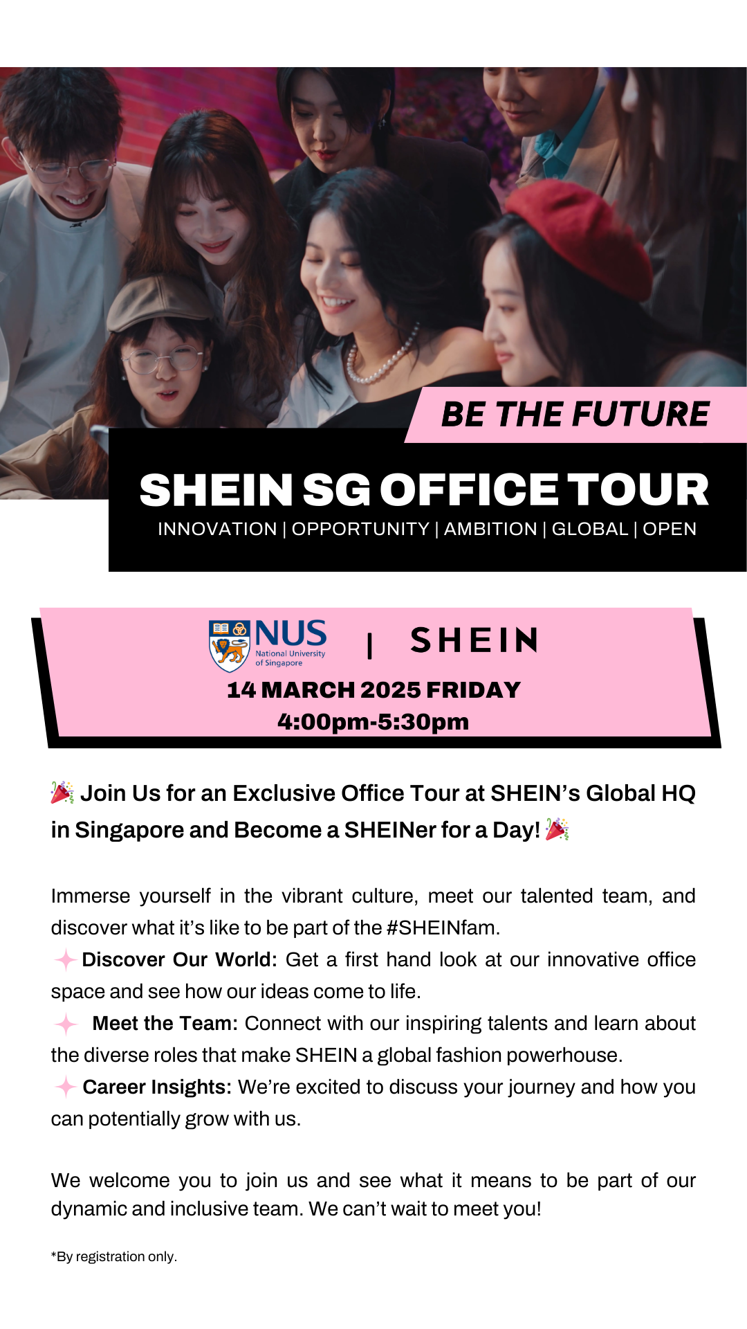 SHEIN Office Tour 2025 - NUS Centre for Future-ready Graduates