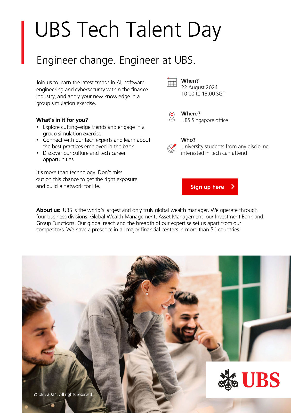 UBS Tech Talent Day - NUS Centre for Future-ready Graduates