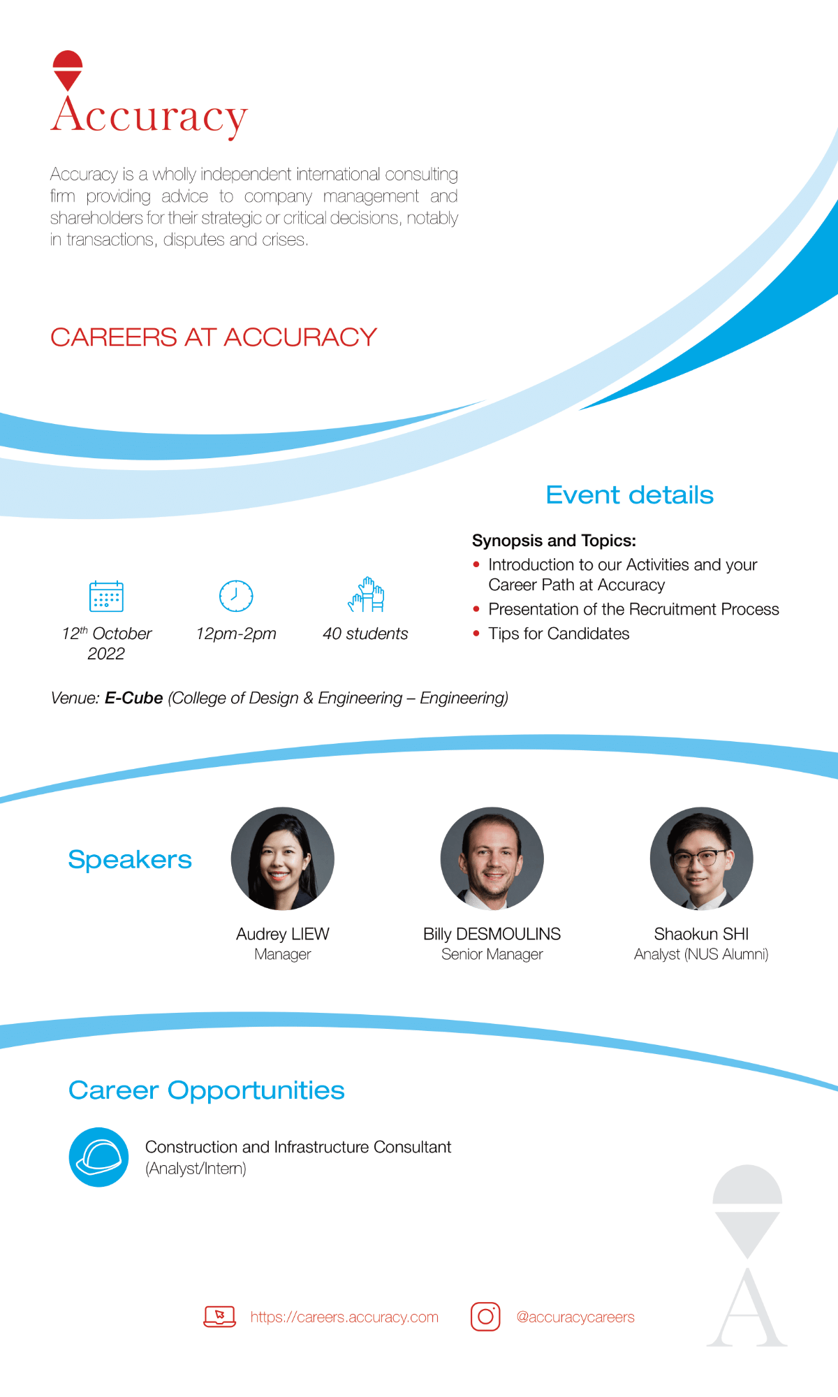 Accuracy Recruitment Talk - NUS Centre for Future-ready Graduates