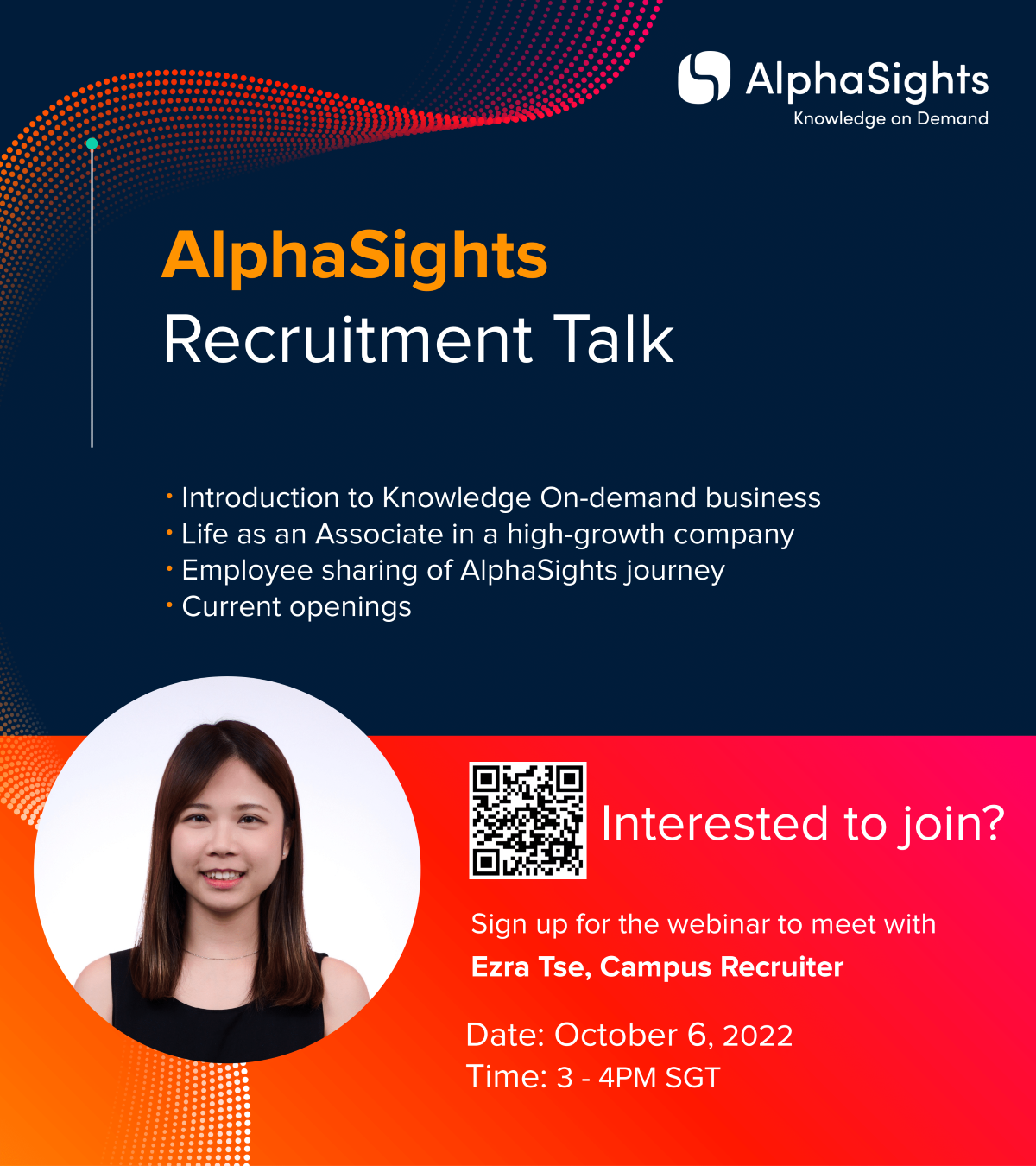 Alpha Sights Recruitment Talk - NUS Centre for Future-ready Graduates