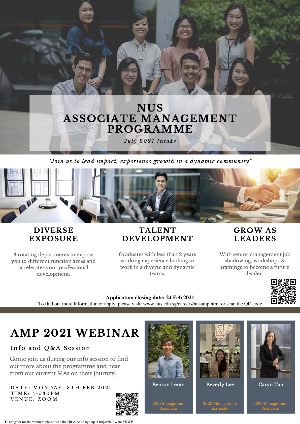 NUS Associate Management Programme 2021 - NUS Centre for Future-ready ...