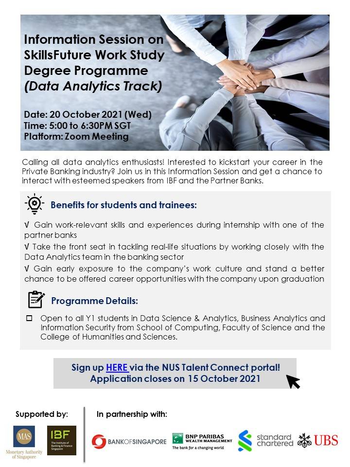 SkillsFuture Work Study Degree Programme Information Session - NUS ...