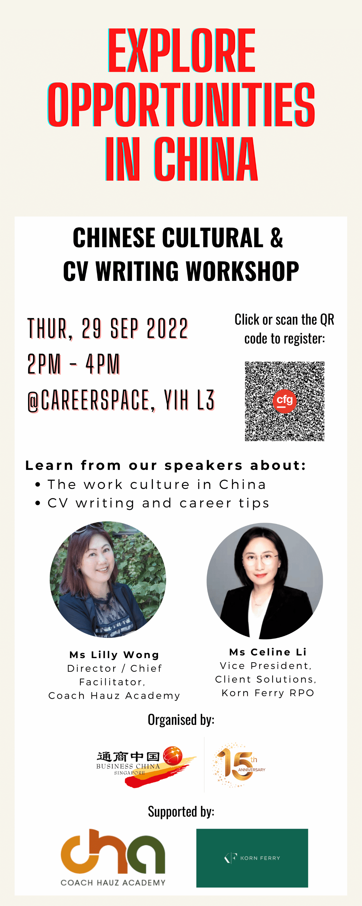 Chinese Cultural & CV Writing Workshop - NUS Centre for Future-ready ...