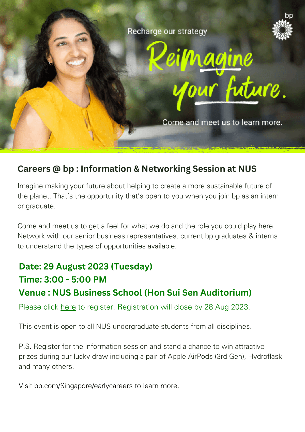 Careers @bp: Information & Networking Session - NUS Centre for Future ...
