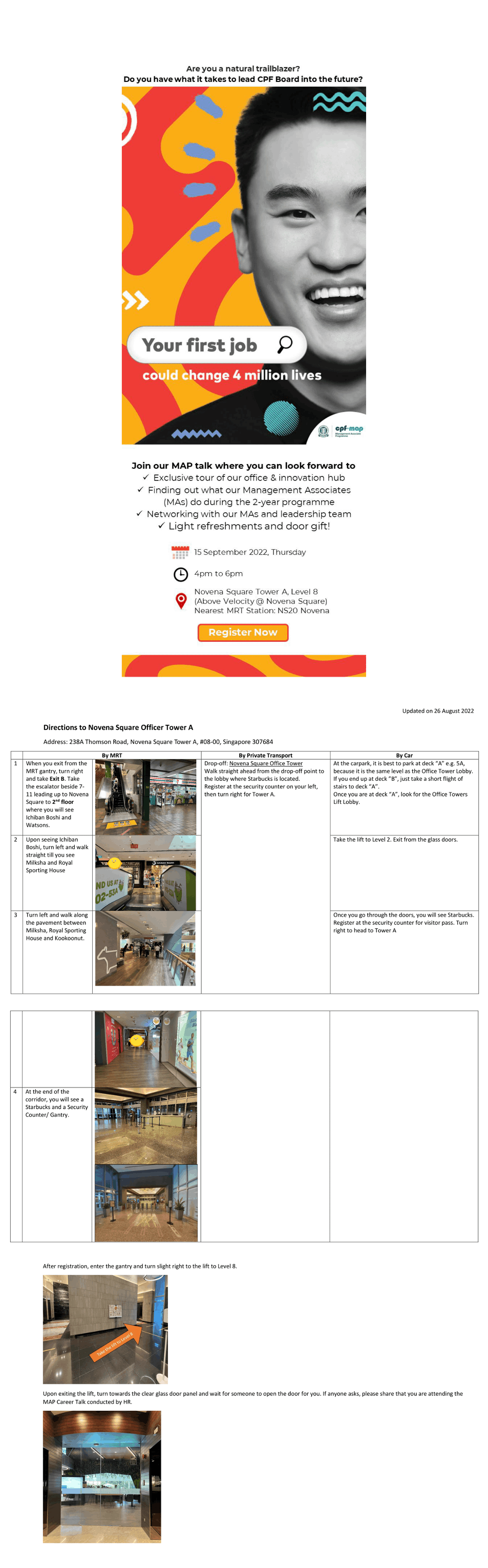 CPF Board MAP Career Talk - NUS Centre for Future-ready Graduates
