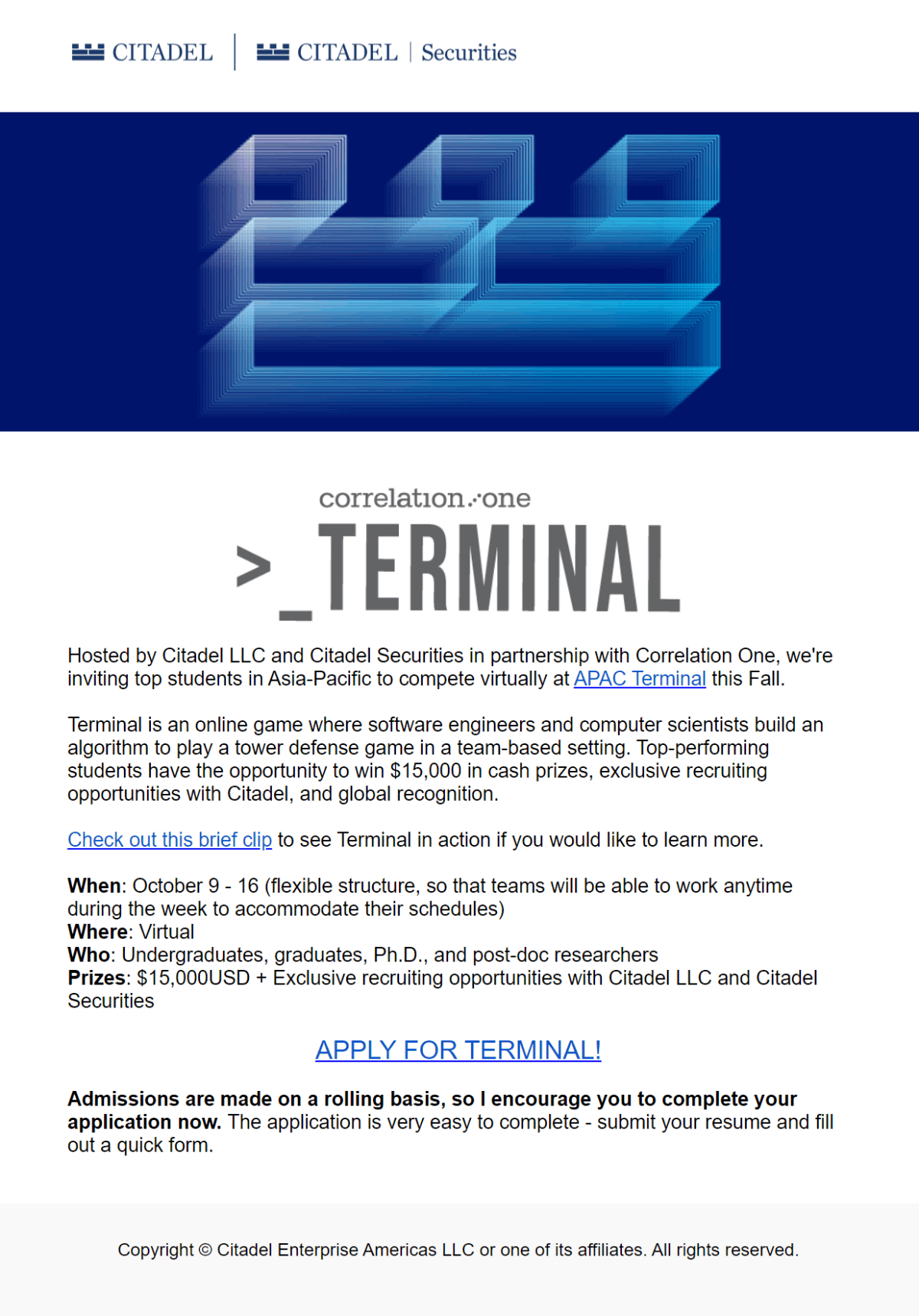 2023 APAC Terminal - NUS Centre for Future-ready Graduates