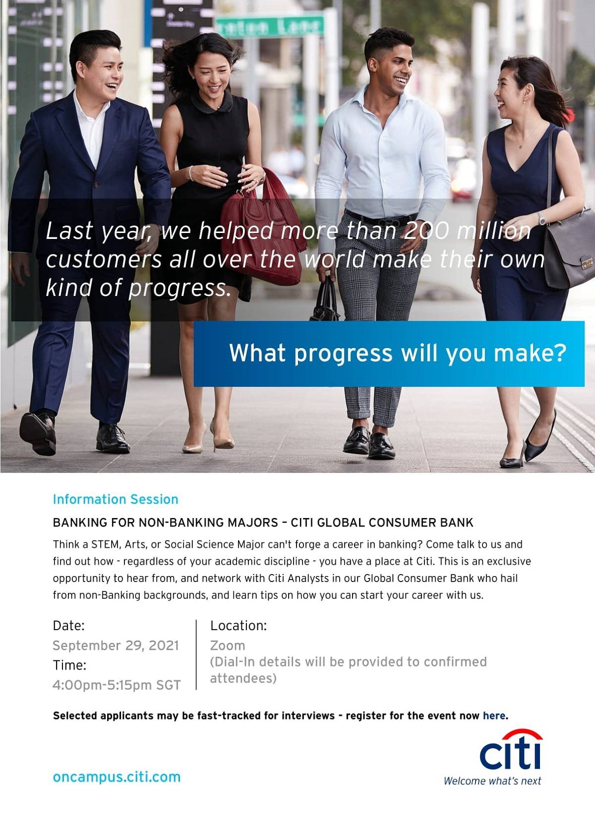 Internship Carnival – Citi Singapore - NUS Centre for Future-ready ...