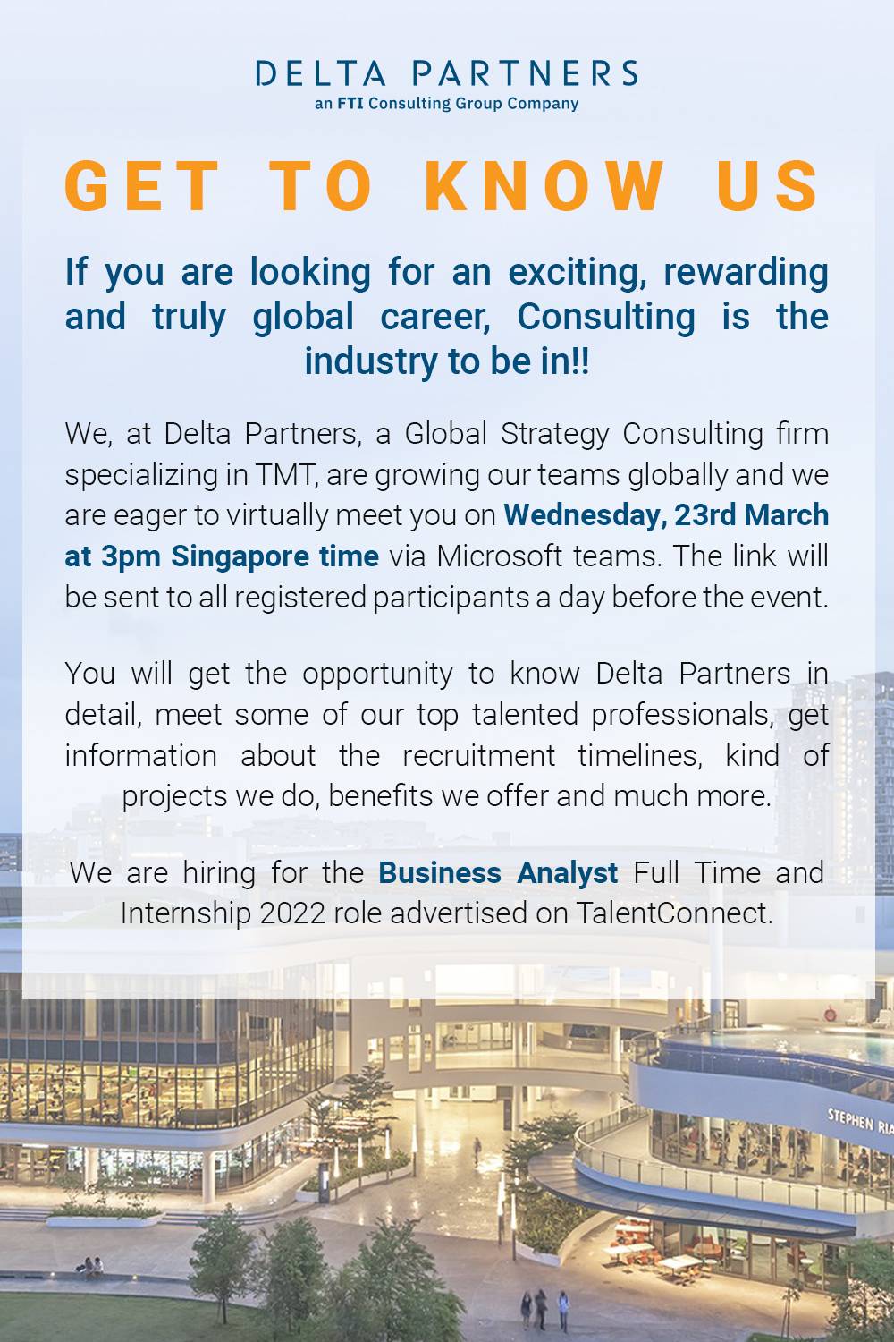 Delta Partners — Get to Know Us - NUS Centre for Future-ready Graduates