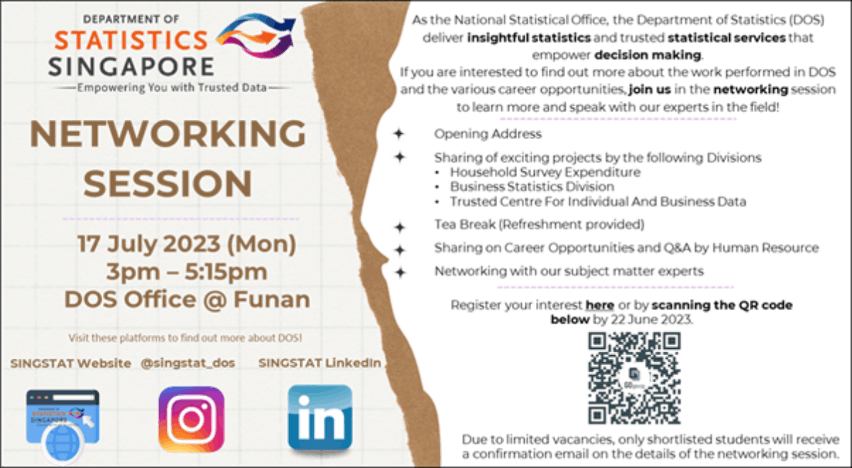 Department of Statistics Networking Session - NUS Centre for Future ...