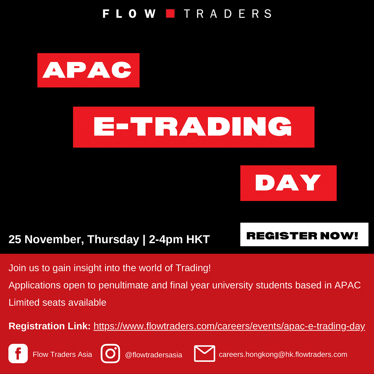 Flow Traders – APAC Recruitment Office Hours - NUS Centre for Future ...