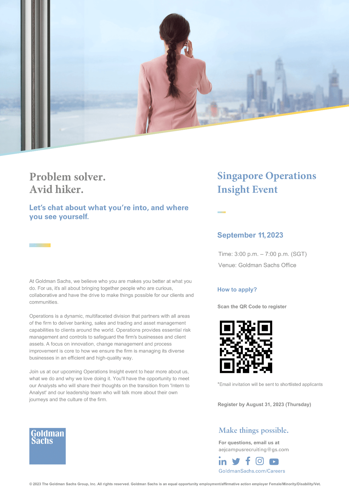 Singapore Operations Insight Event - NUS Centre for Future-ready Graduates