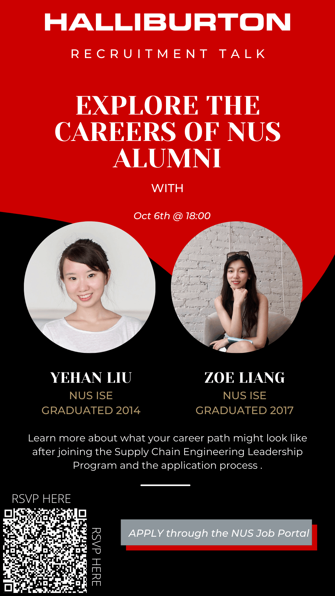 NUS Internship Day 2021: Halliburton Virtual Recruitment Talk - NUS Centre for Future-ready ...