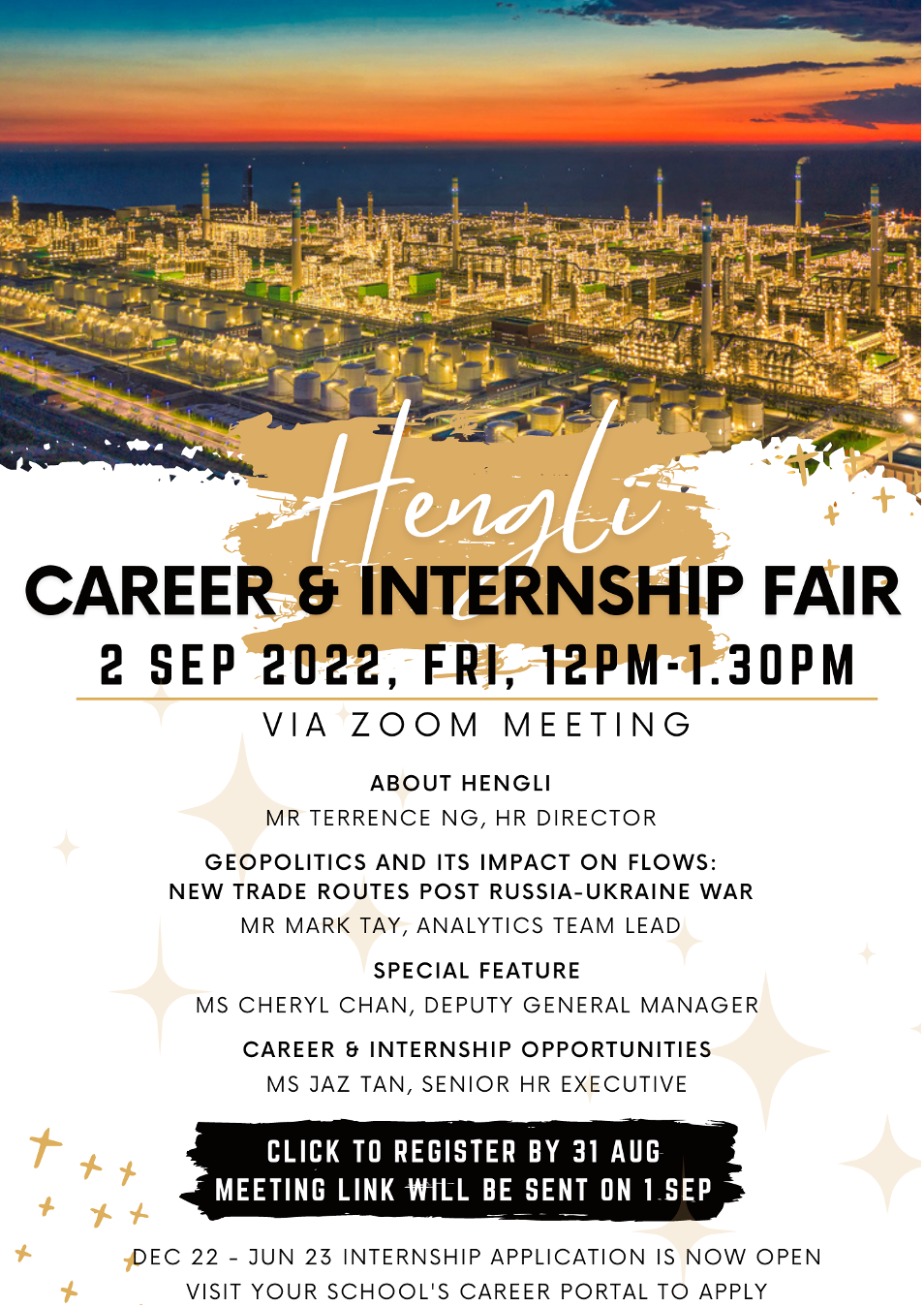 Hengli Internship & Career Fair - NUS Centre for Future-ready Graduates