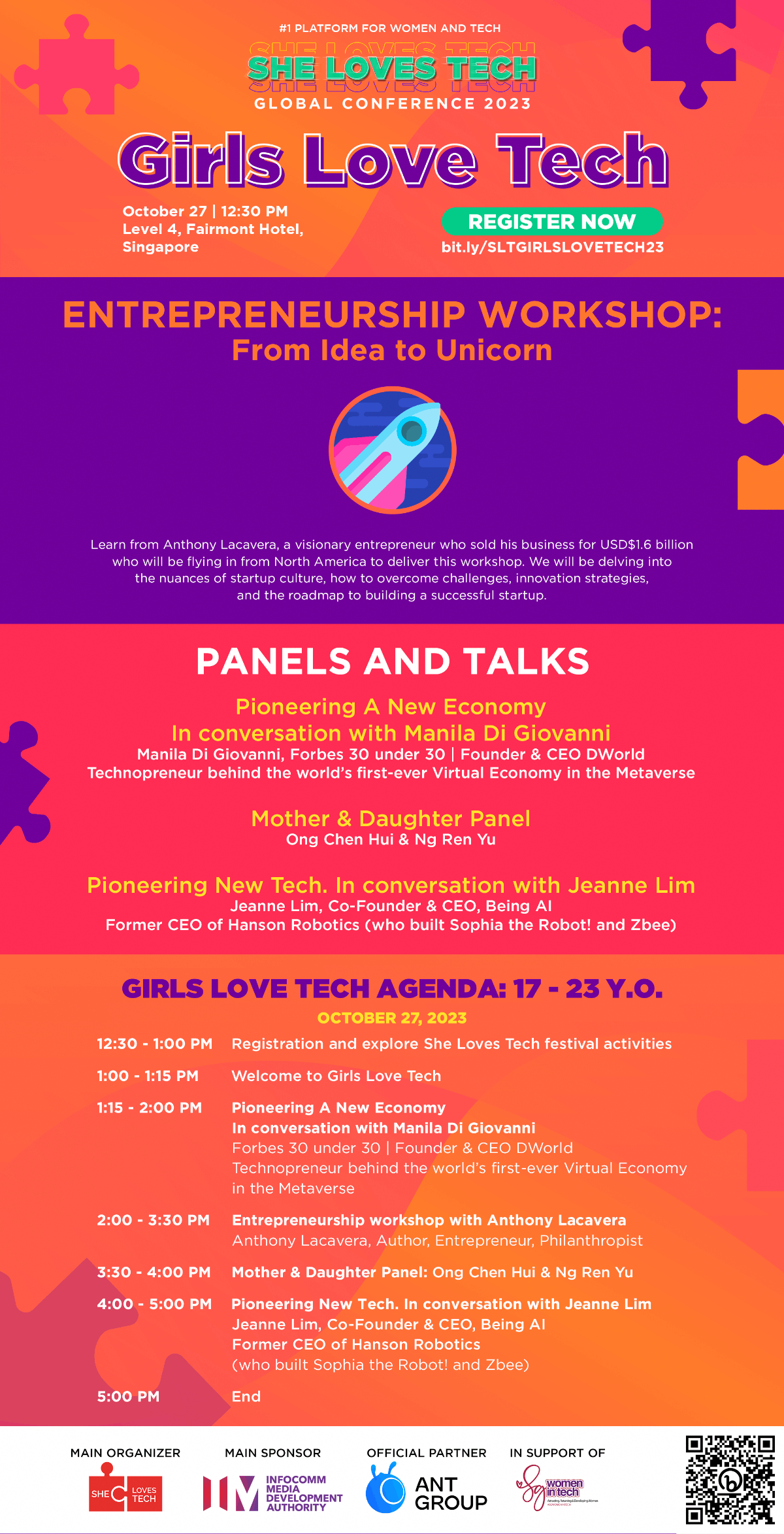Girls Love Tech @ She Loves Tech Conference 2023 - NUS Centre for ...