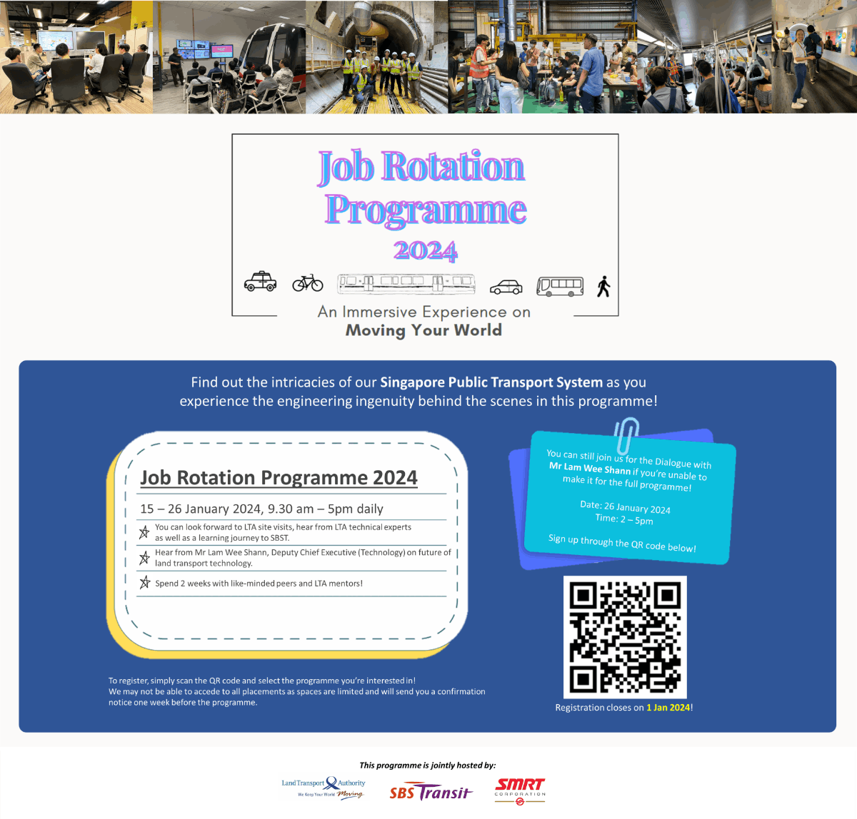 LTA Job Rotation Programme 2024 - NUS Centre for Future-ready Graduates