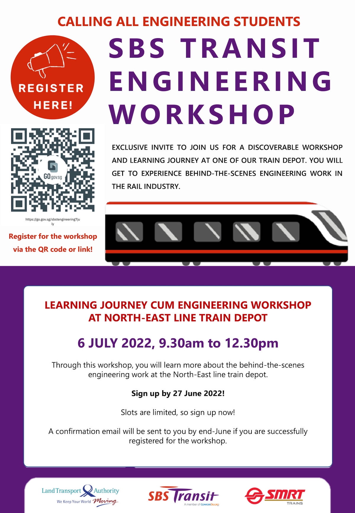 LTA-SBS Transit Engineering Workshop - NUS Centre for Future-ready ...