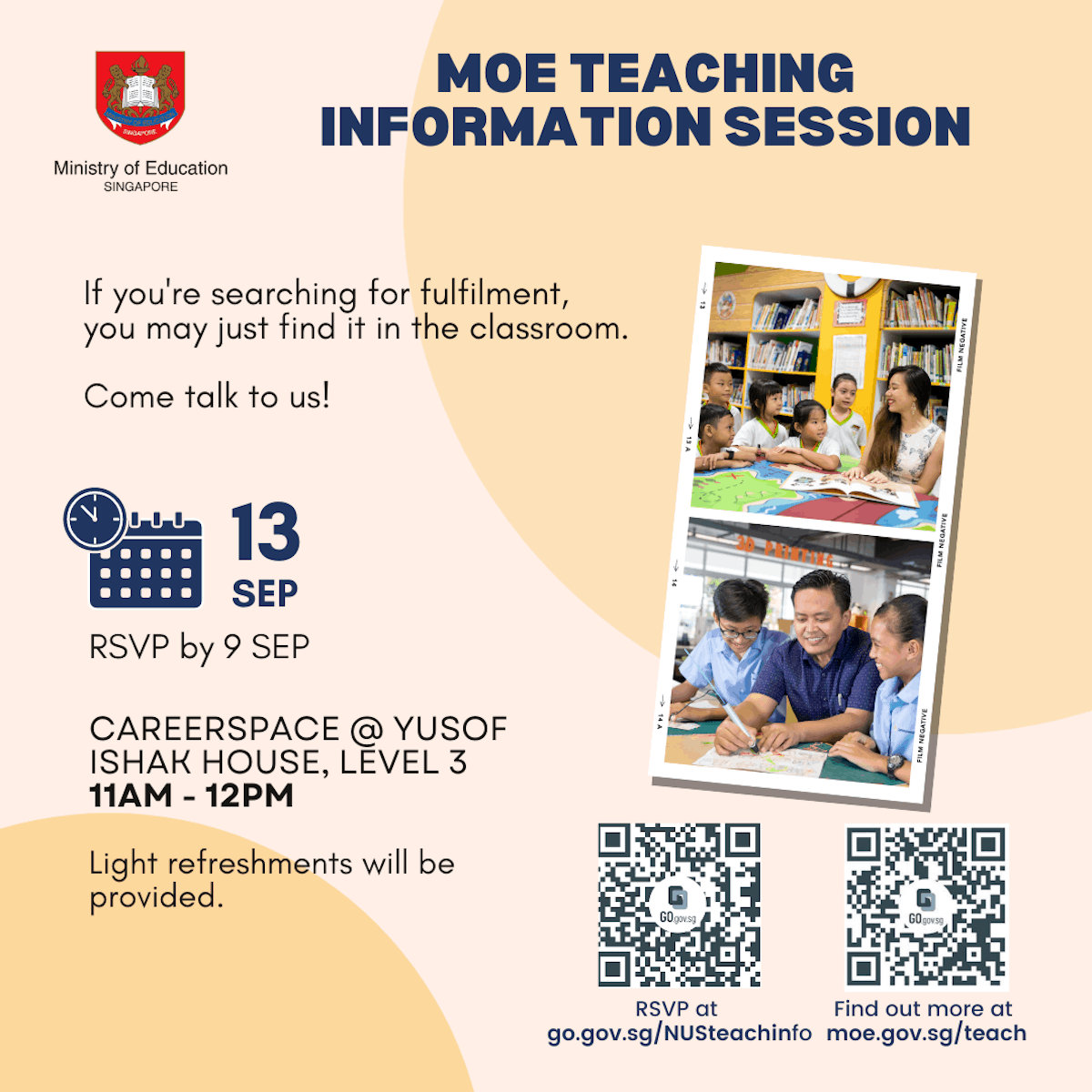 MOE Teaching Information Session - NUS Centre for Future-ready Graduates