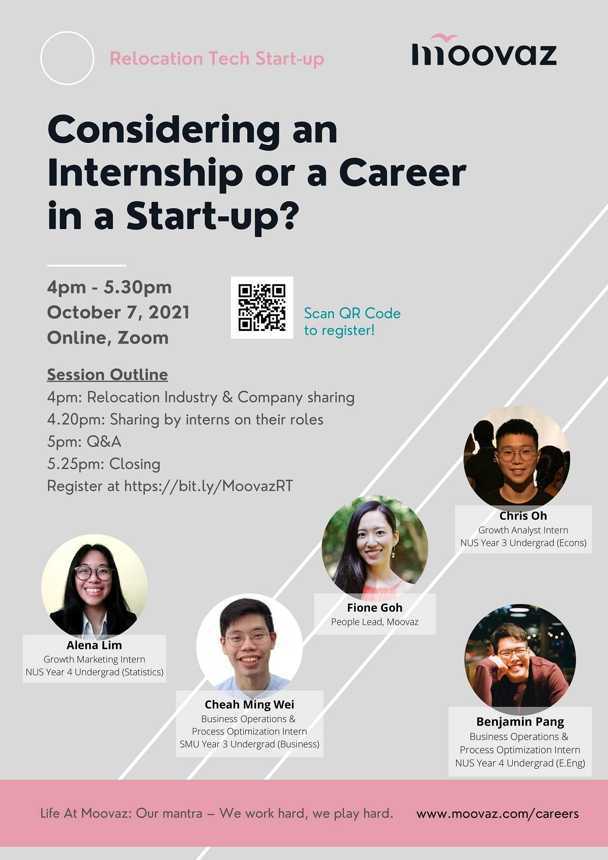 NUS Internship Day 2021: Moovaz Recruitment Talk - NUS Centre for ...