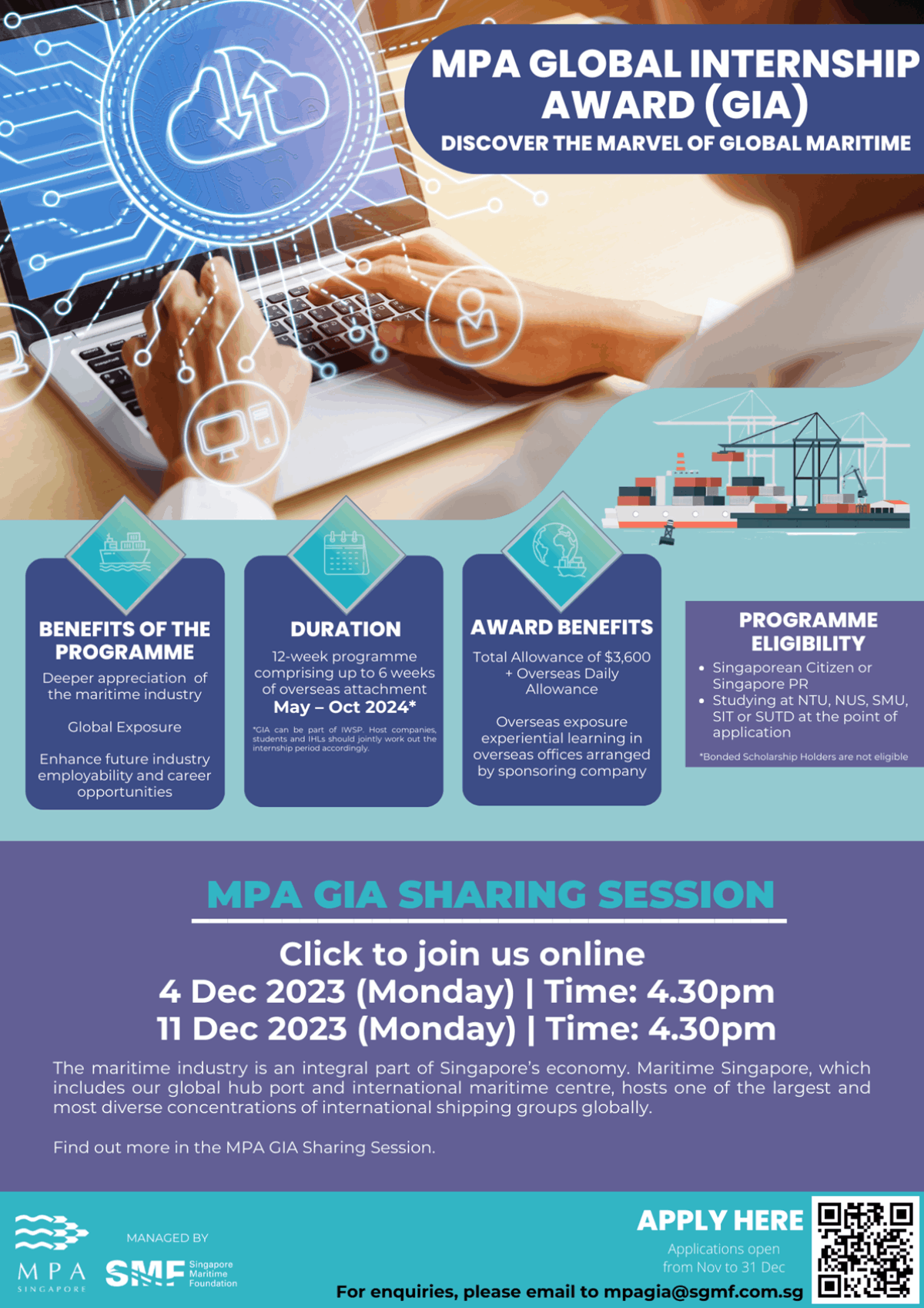 MPA Global Internship Awards (MPA GIA) Sharing Session - NUS Centre for ...