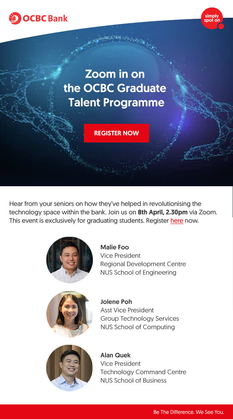 OCBC Technology Talk - NUS Centre for Future-ready Graduates