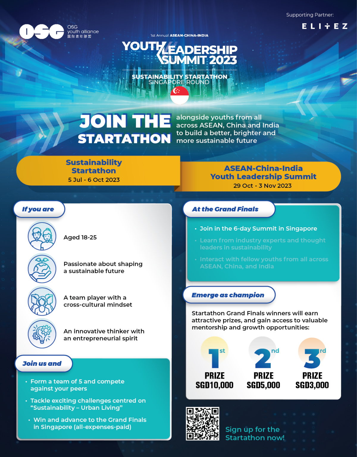 Youth Leadership Summit 2023: Sustainability Startathon - NUS Centre ...