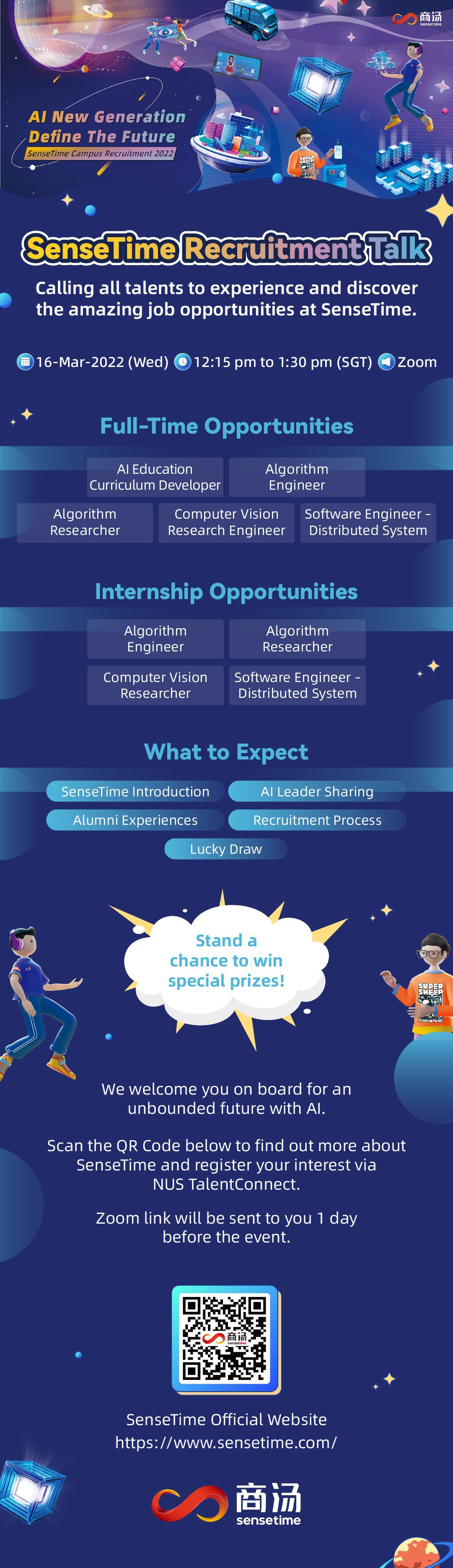 SenseTime Recruitment Talk - NUS Centre for Future-ready Graduates