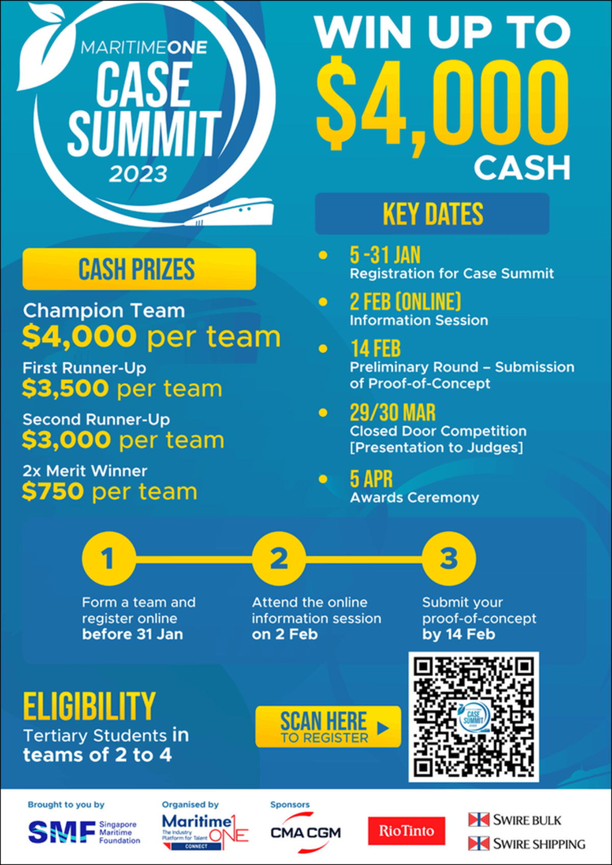 MaritimeONE Case Summit 2023 - NUS Centre for Future-ready Graduates