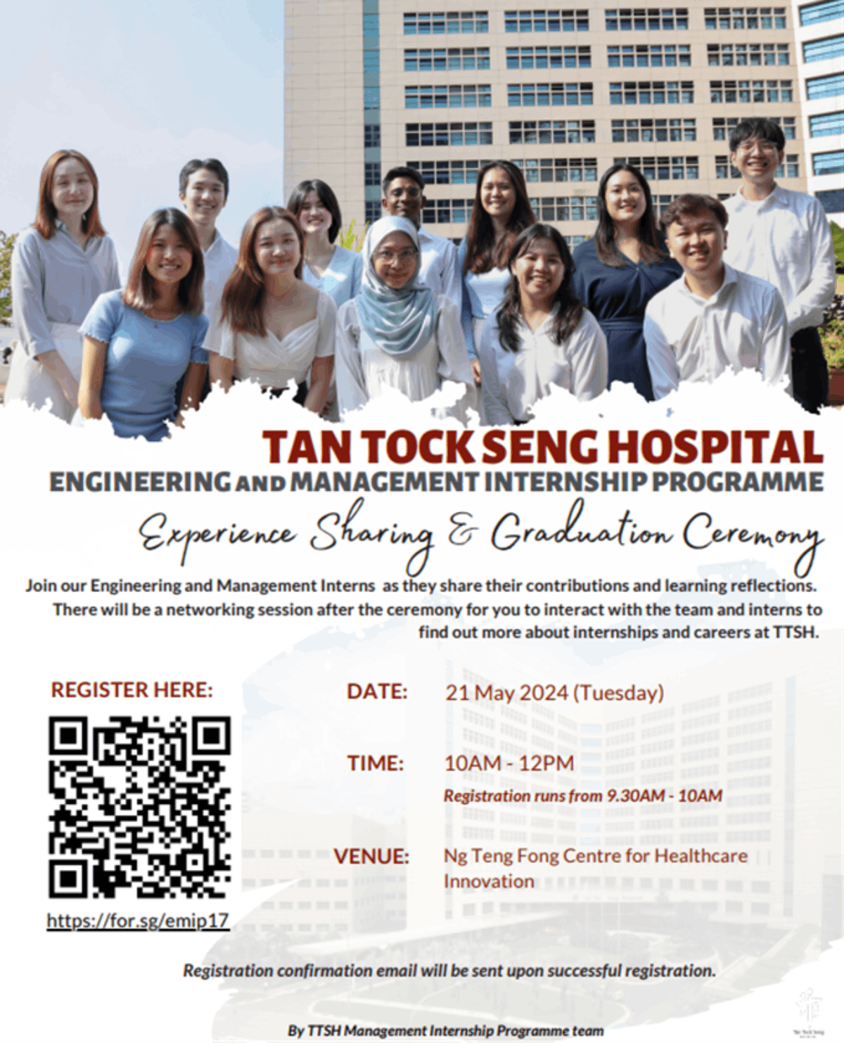 Tan Tock Seng Hospital Engineering & Management Internship Programme Experience Sharing - NUS ...