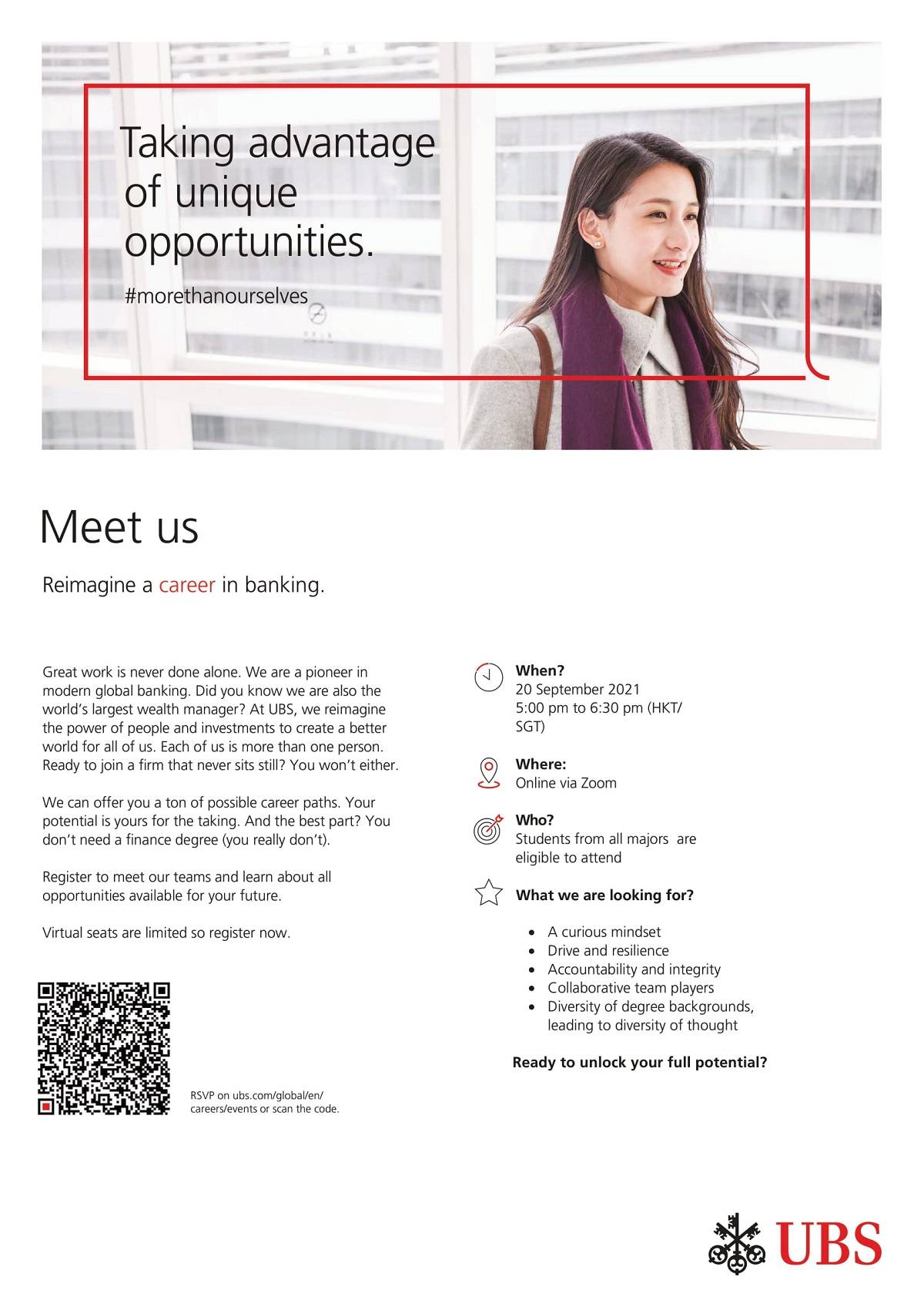 UBS Tomorrow's Talent Program - NUS Centre for Future-ready Graduates