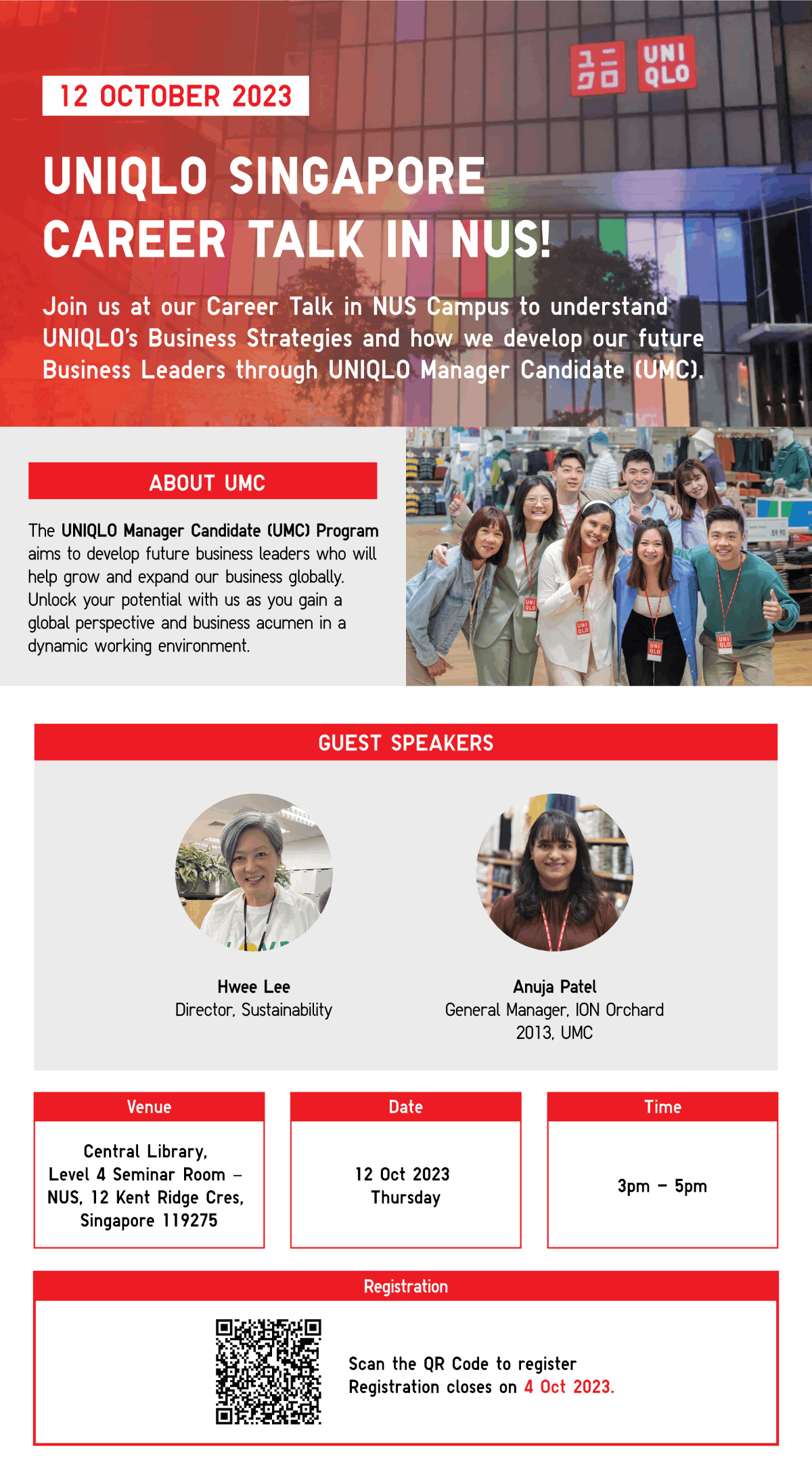 Uniqlo Career Talk in NUS - NUS Centre for Future-ready Graduates