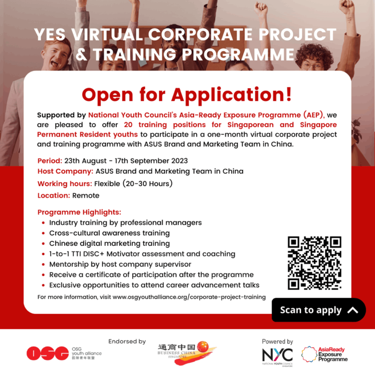 YES Virtual Corporate Project & Training Programme - NUS Centre for ...