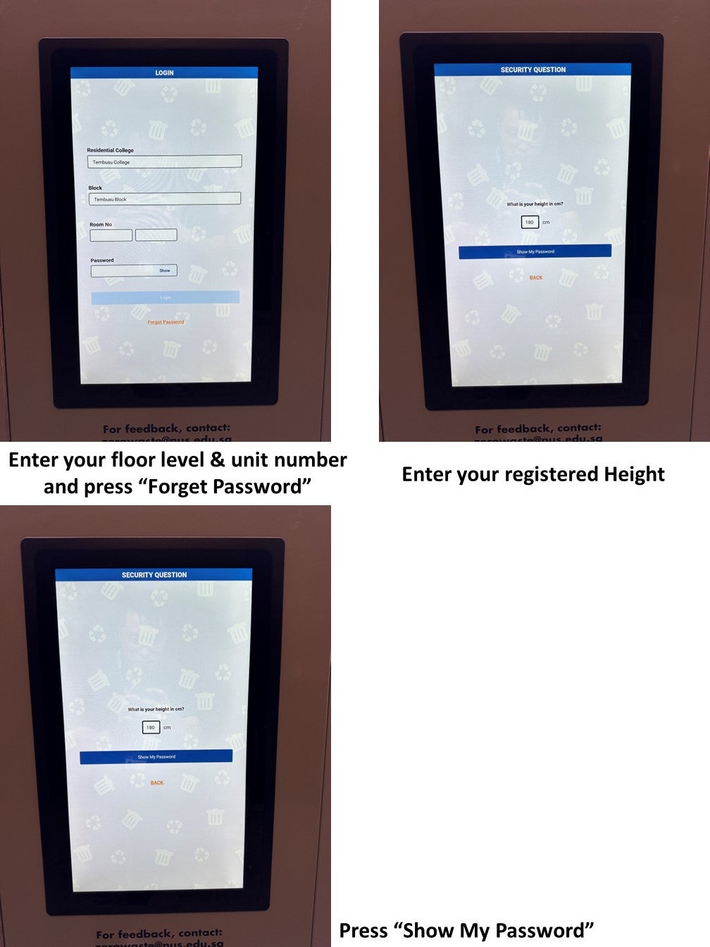 Resource Sorting Station Pilot - NUS Zero-Waste